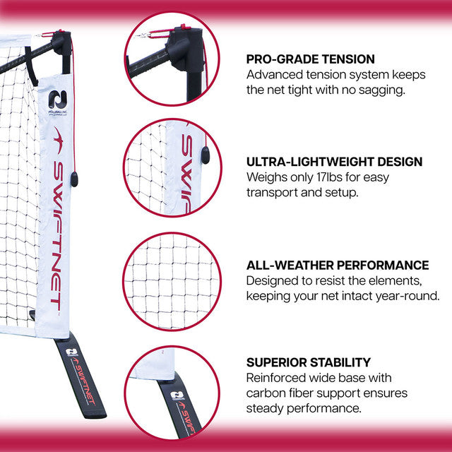 SwiftNet 2.1 Portable Pickleball Net System – Just Simply Vintage